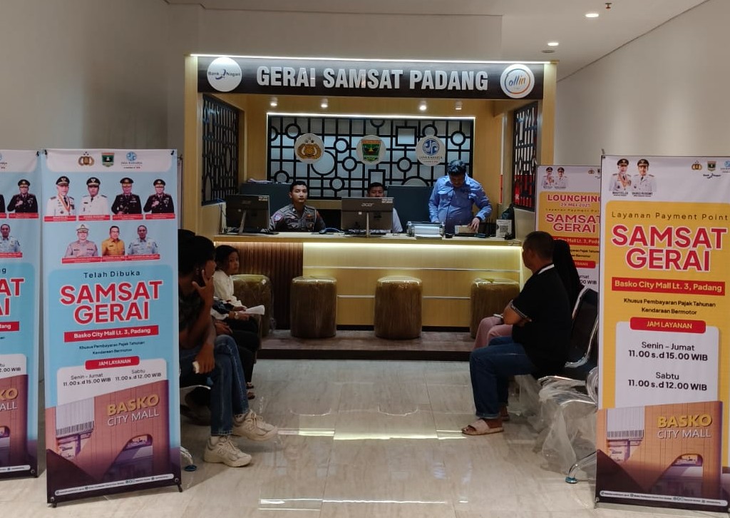 Melalui Samsat Padang, Bapenda Sumbar Hadirkan Gerai Samsat di Basko ...
